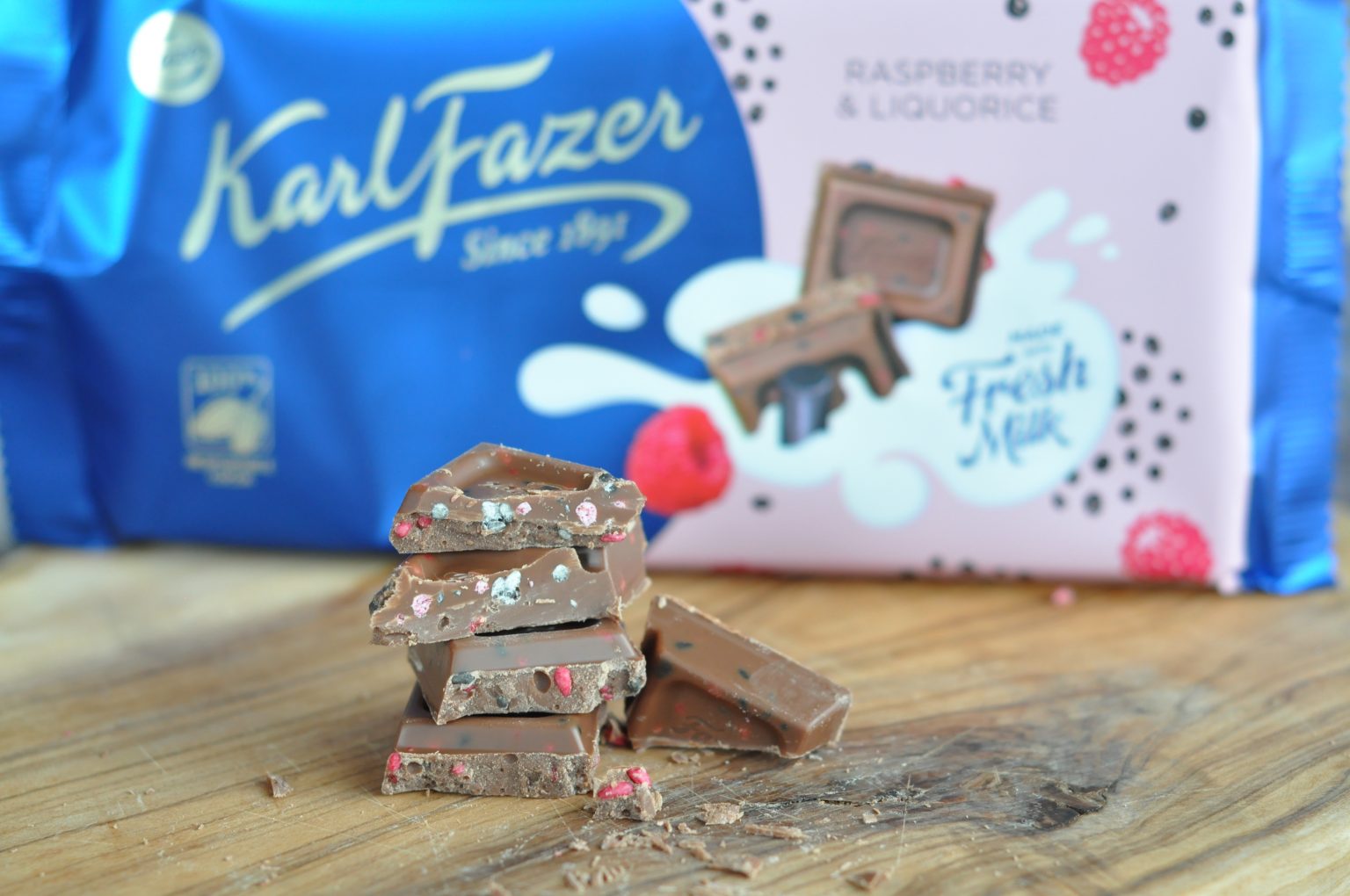 Fazer Raspberry & Liquorice - Sockerbiten